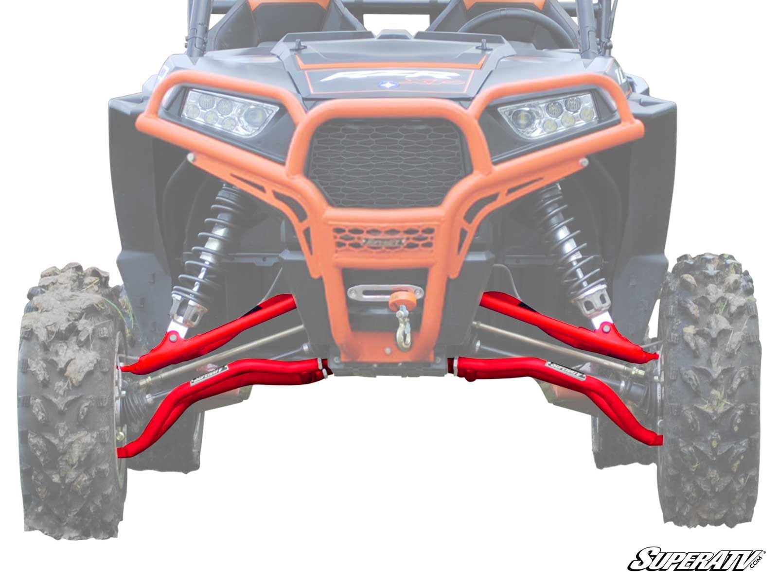 High Clearance Front A-Arms Red w/HD Joints For 14-21 RZR XP 1000 ...